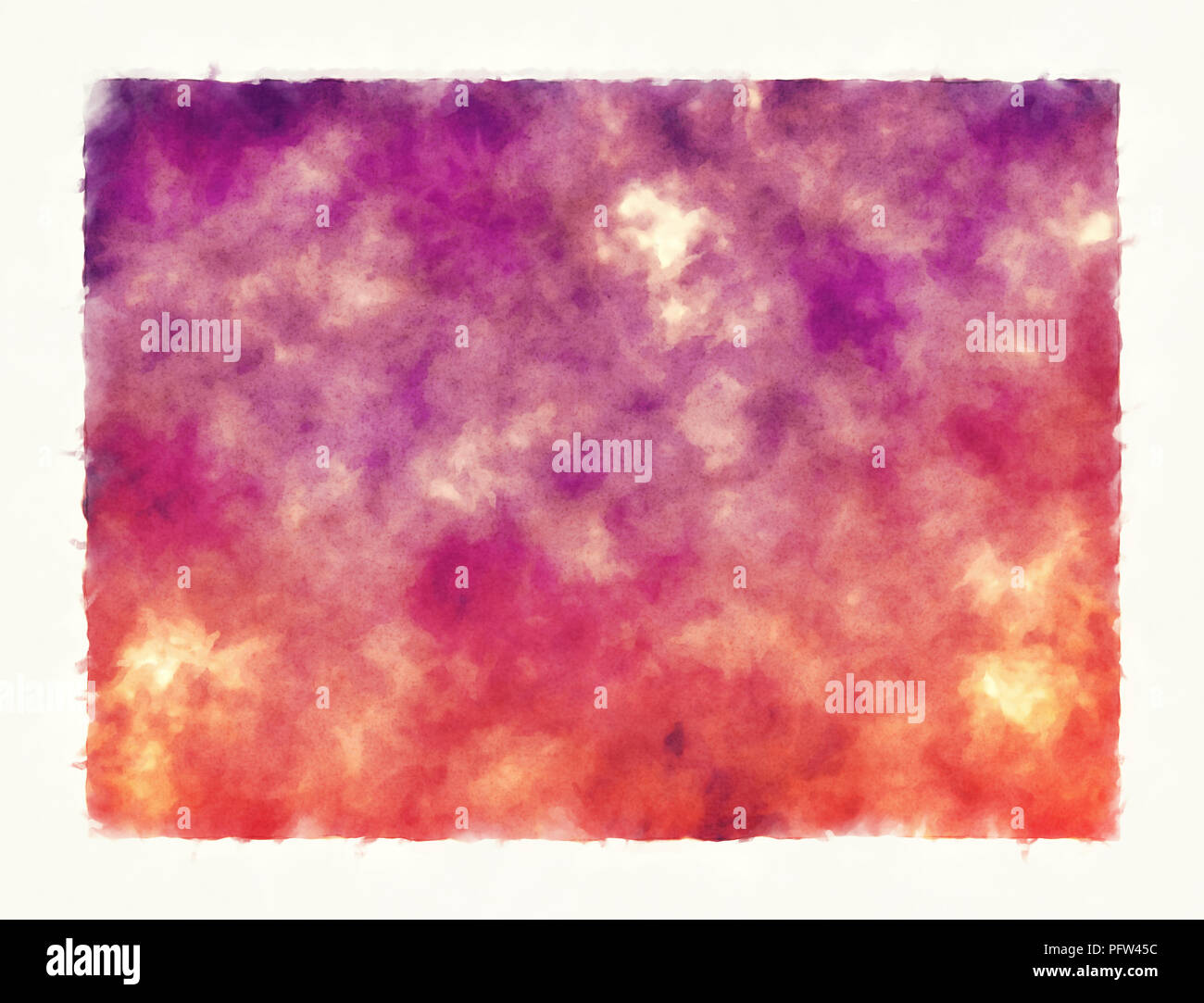 Colorado state USA watercolor map in front of a white background Stock ...