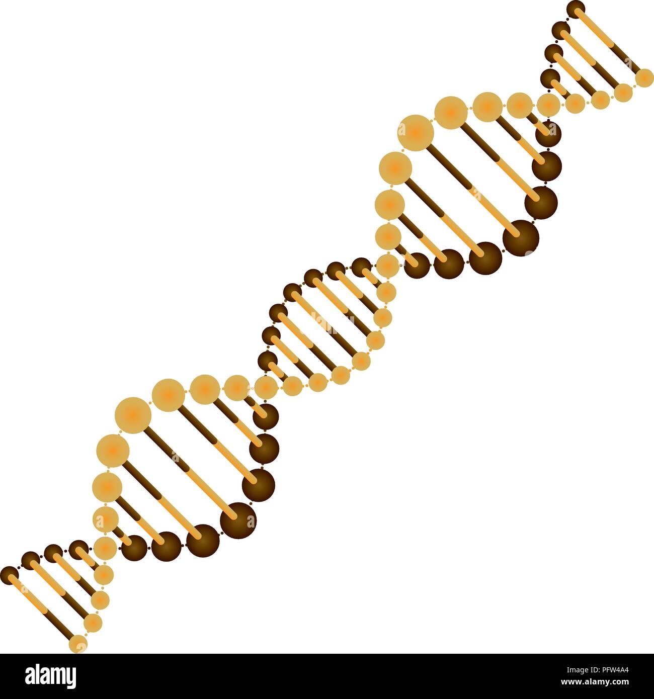 Golden dna molecule Cut Out Stock Images & Pictures - Alamy