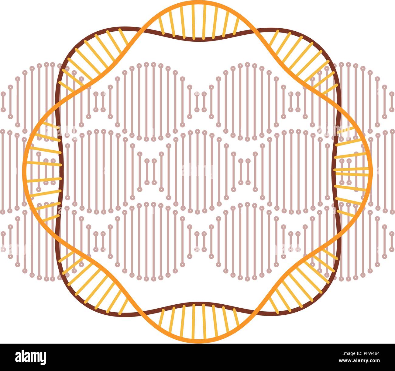 circular dna chain science icon Stock Vector Image & Art - Alamy