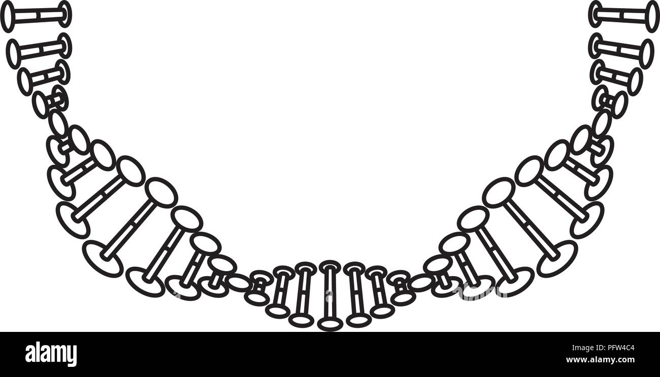 dna chain with curve science icon Stock Vector Image & Art - Alamy