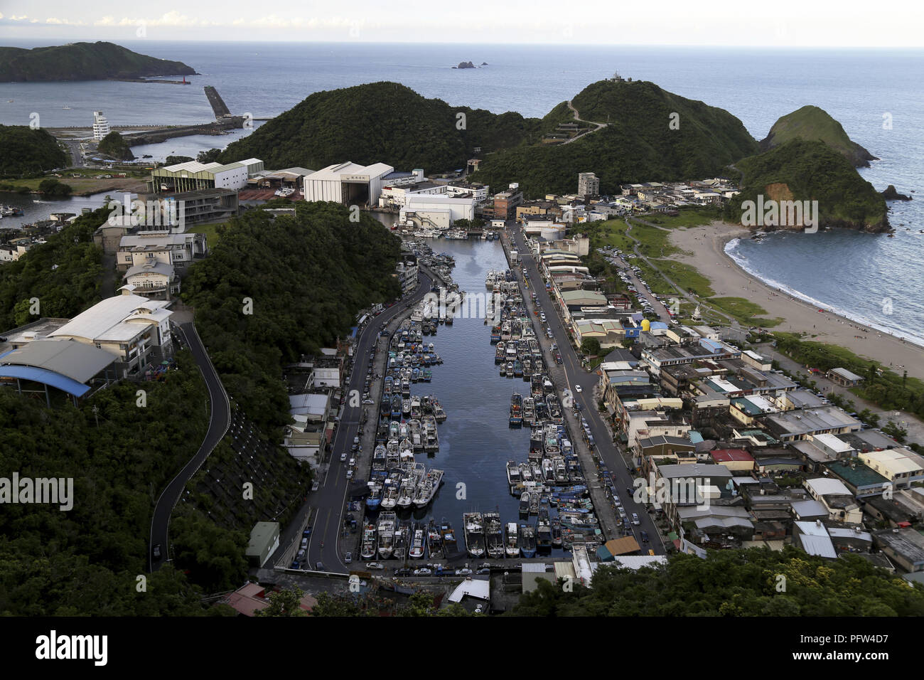 Aerial View of the Port Stock Photo - Alamy