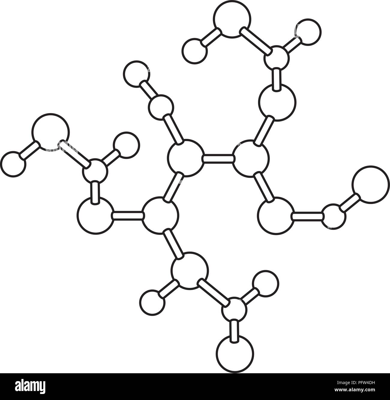 Structure Molecular Science Icon Stock Vector Image And Art Alamy