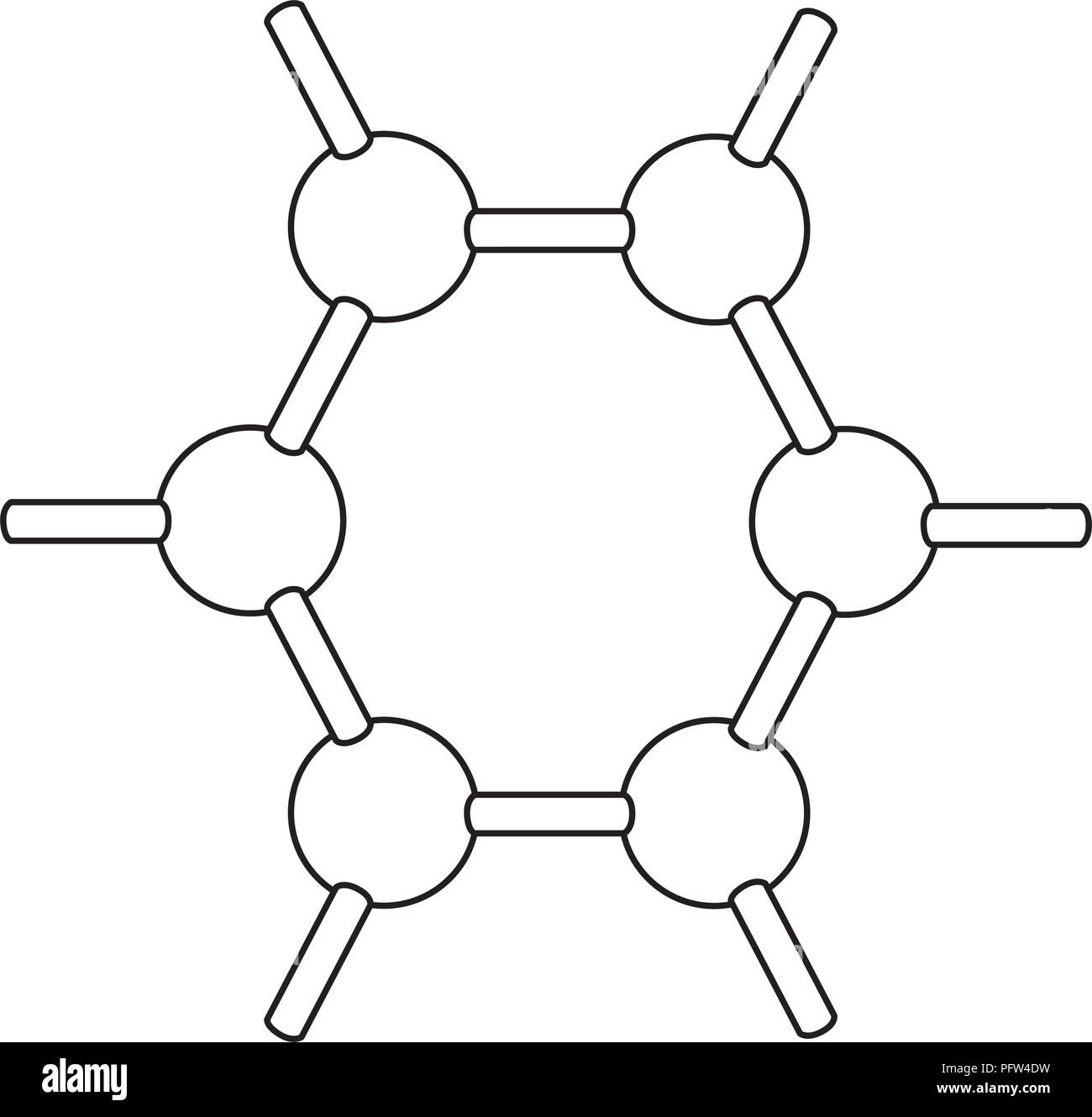 Structure Molecular Science Icon Stock Vector Image And Art Alamy