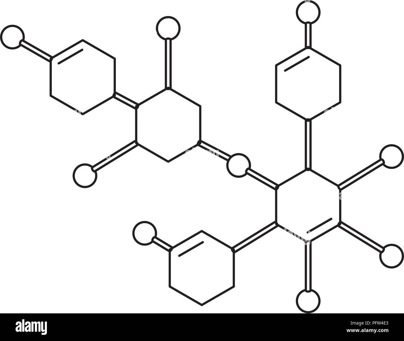 Structure Molecular Science Icon Stock Vector Image And Art Alamy