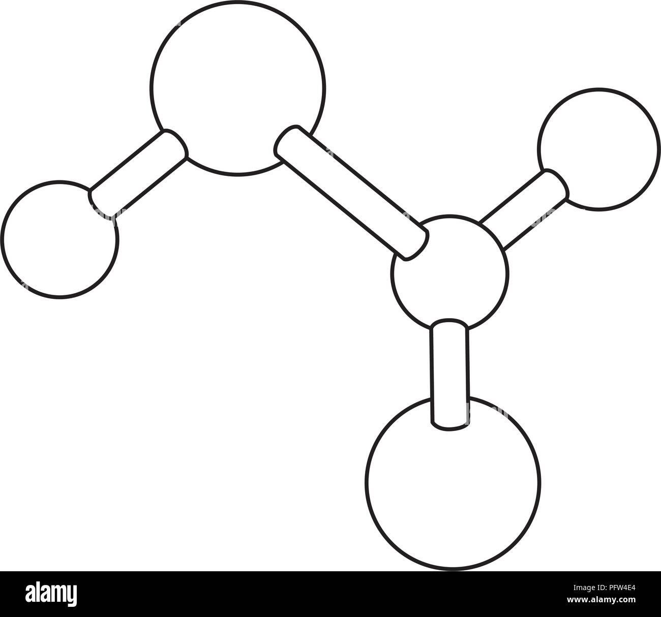 Structure Molecular Science Icon Stock Vector Image And Art Alamy