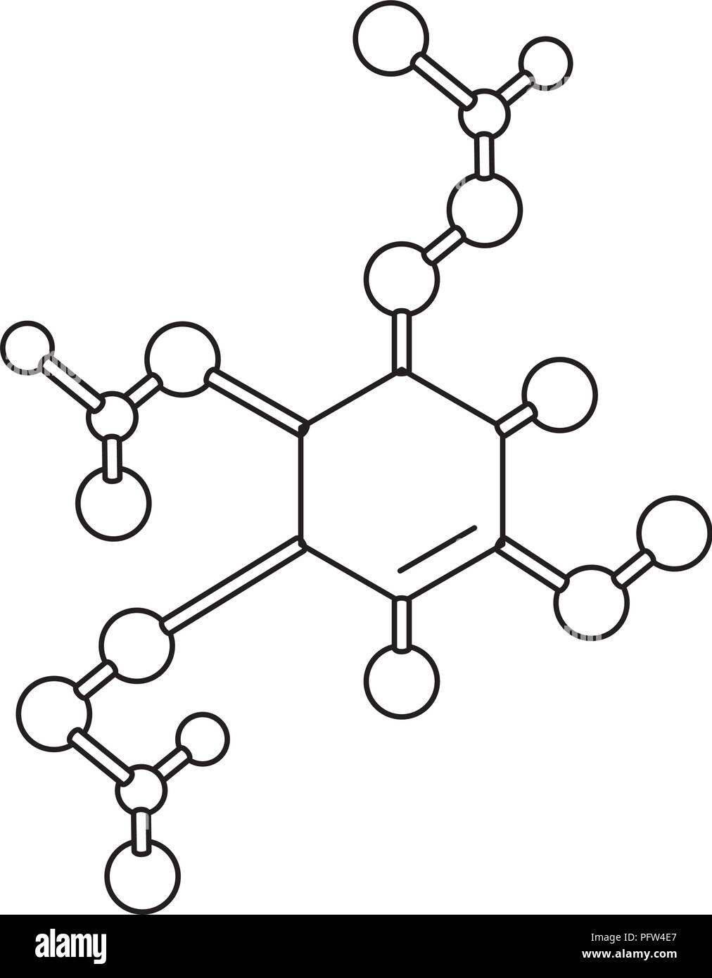 structure molecular science icon Stock Vector Image & Art - Alamy