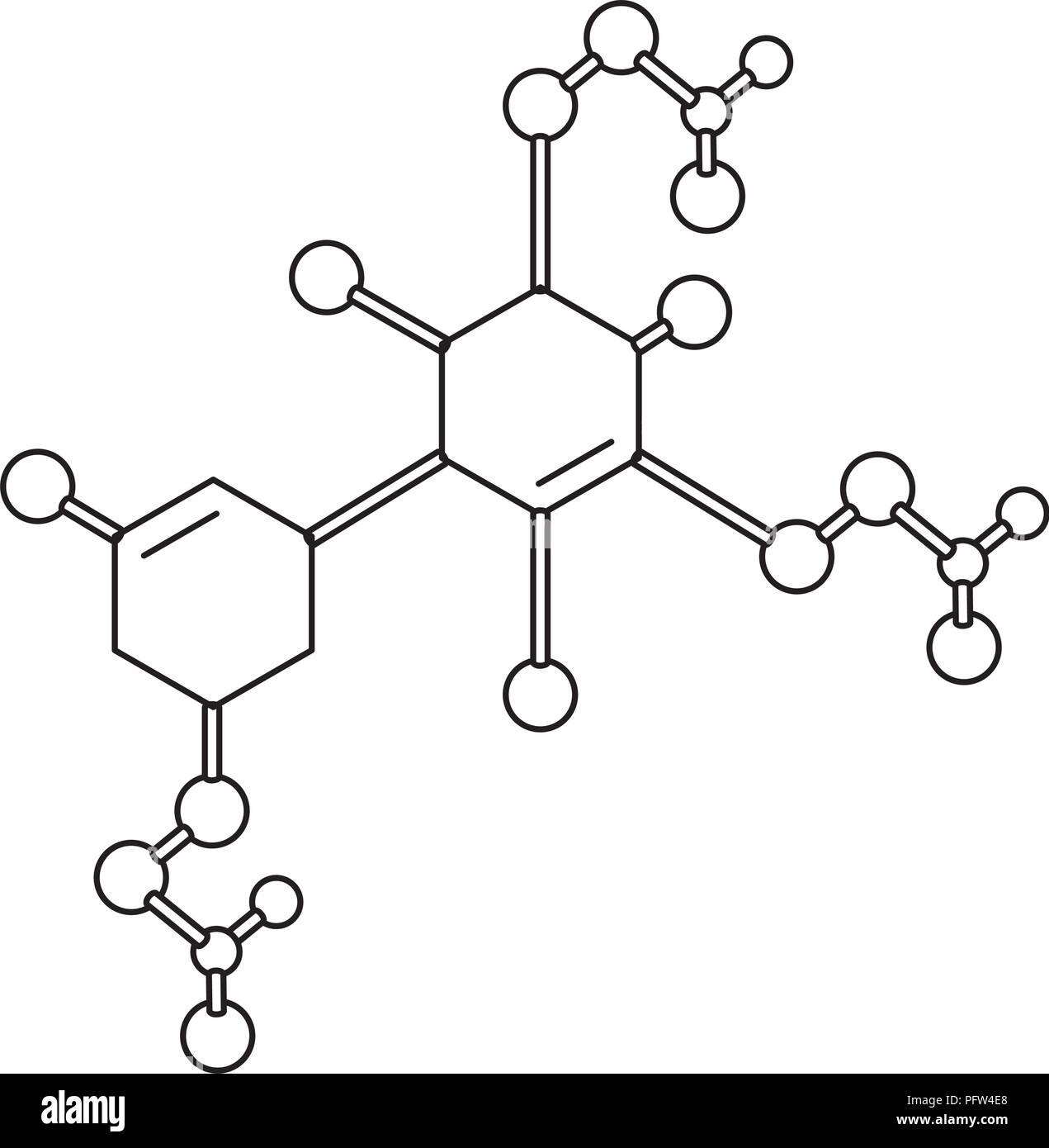 Structure Molecular Science Icon Stock Vector Image And Art Alamy