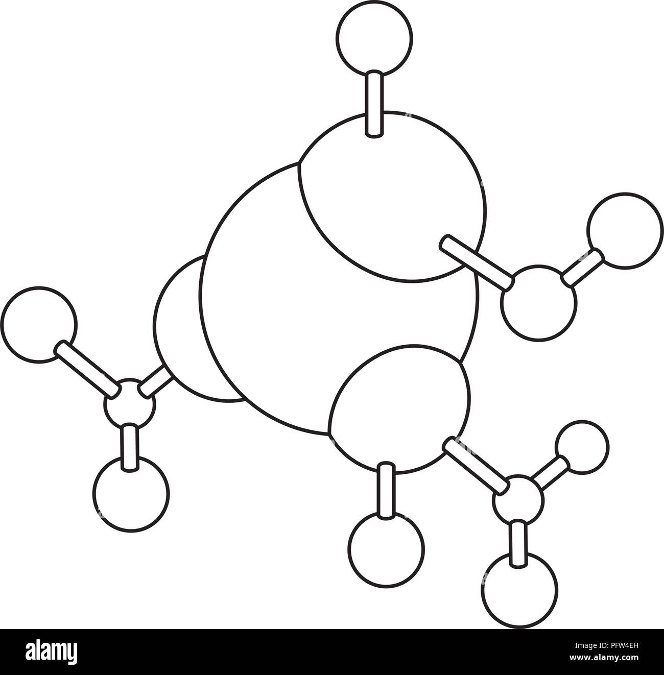 structure molecular science icon Stock Vector Image & Art - Alamy