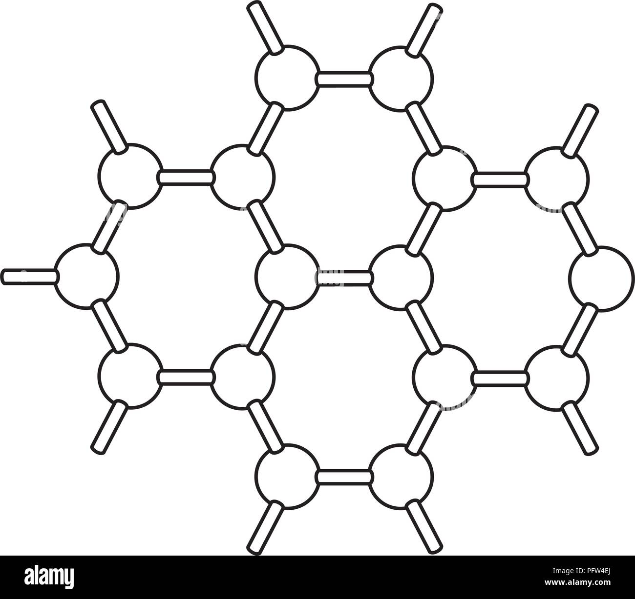 Structure Molecular Science Icon Stock Vector Image And Art Alamy