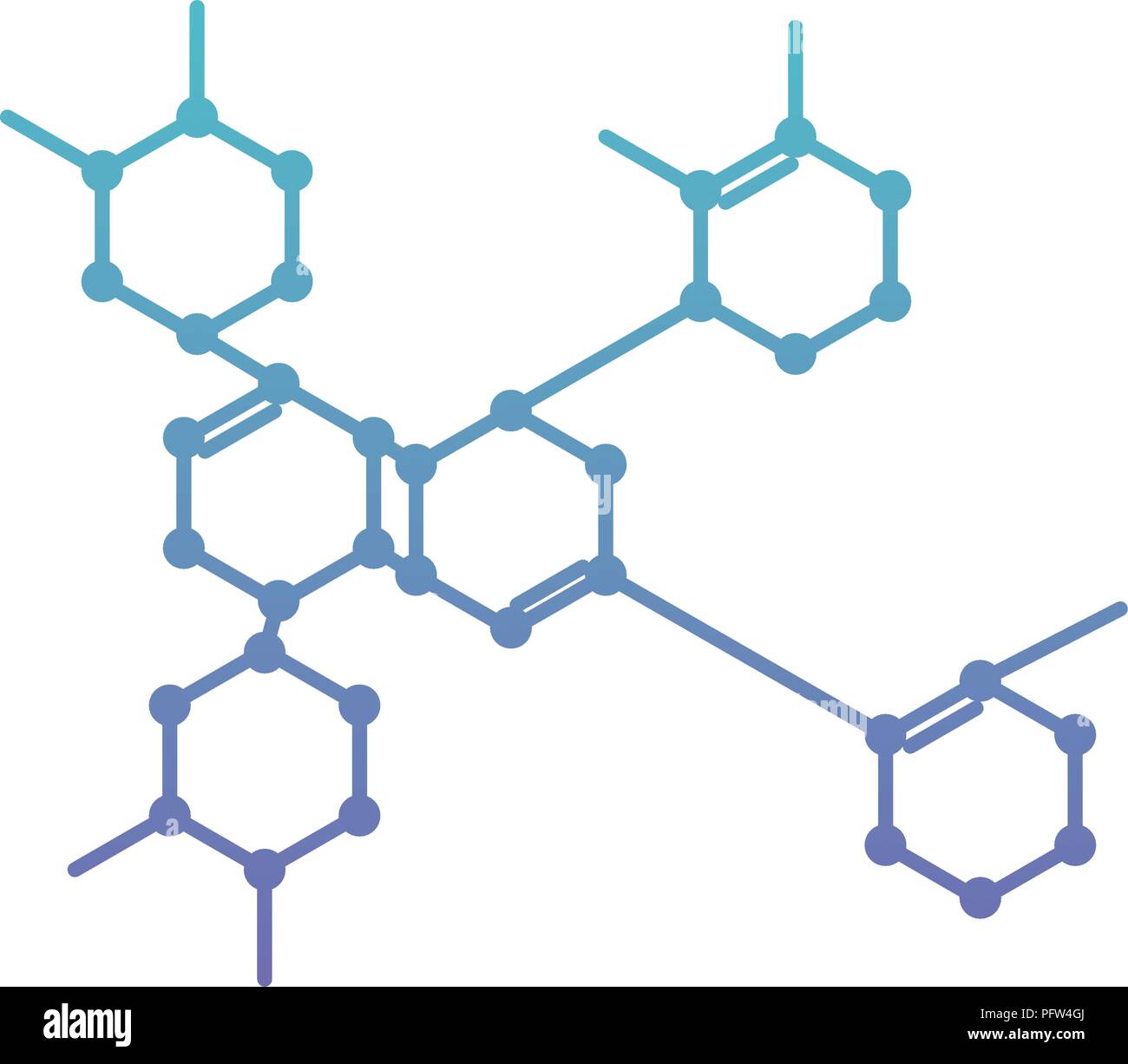 Structure Molecular Science Icon Stock Vector Image And Art Alamy
