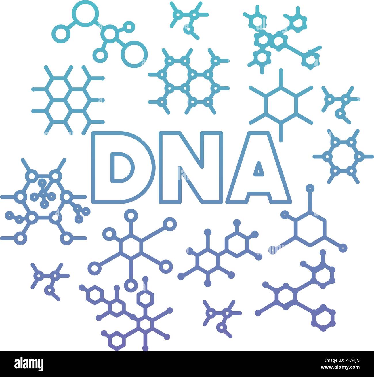 dna structure molecular pattern background Stock Vector Image & Art - Alamy