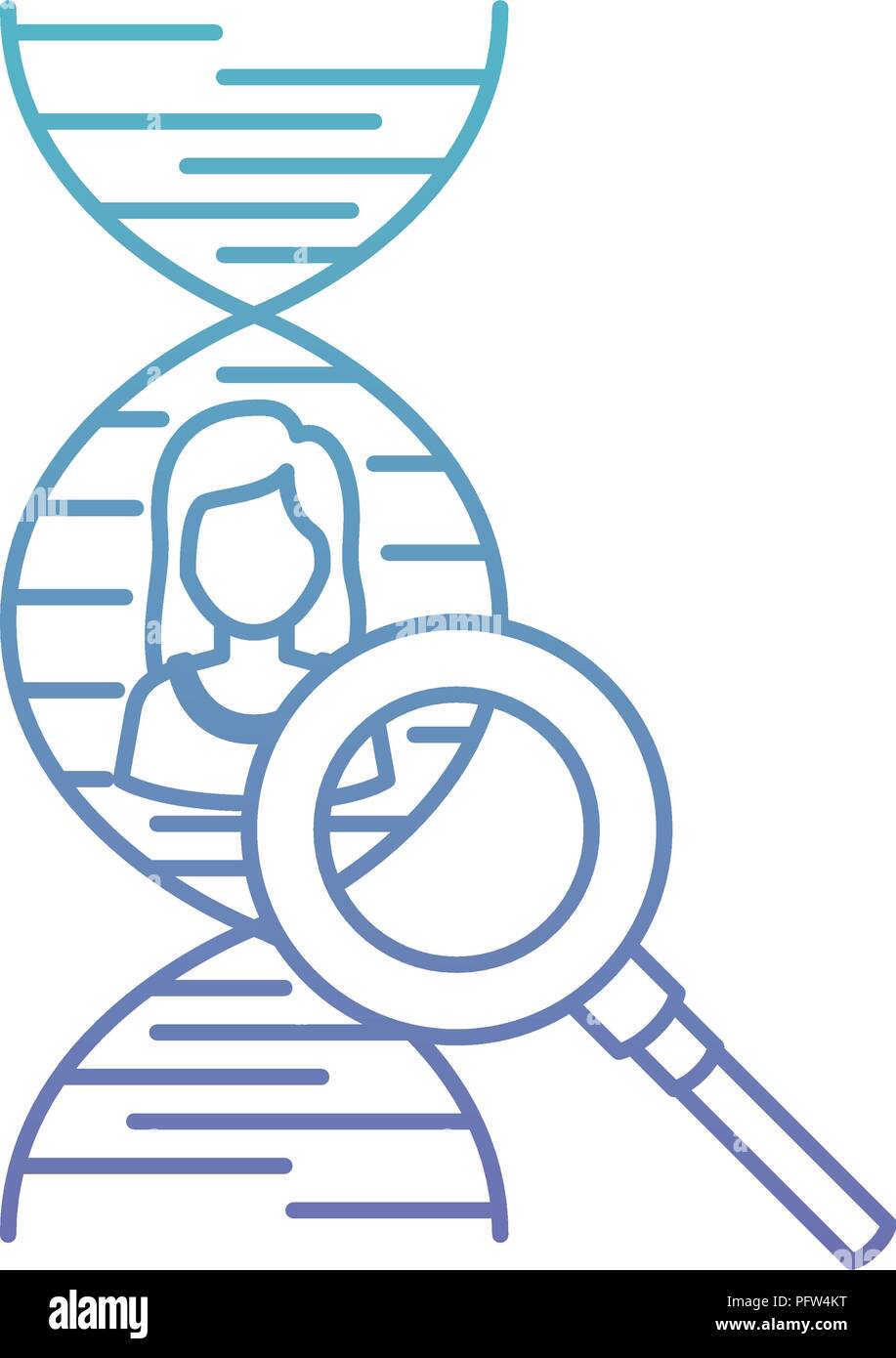 Female chain Stock Vector Images - Alamy