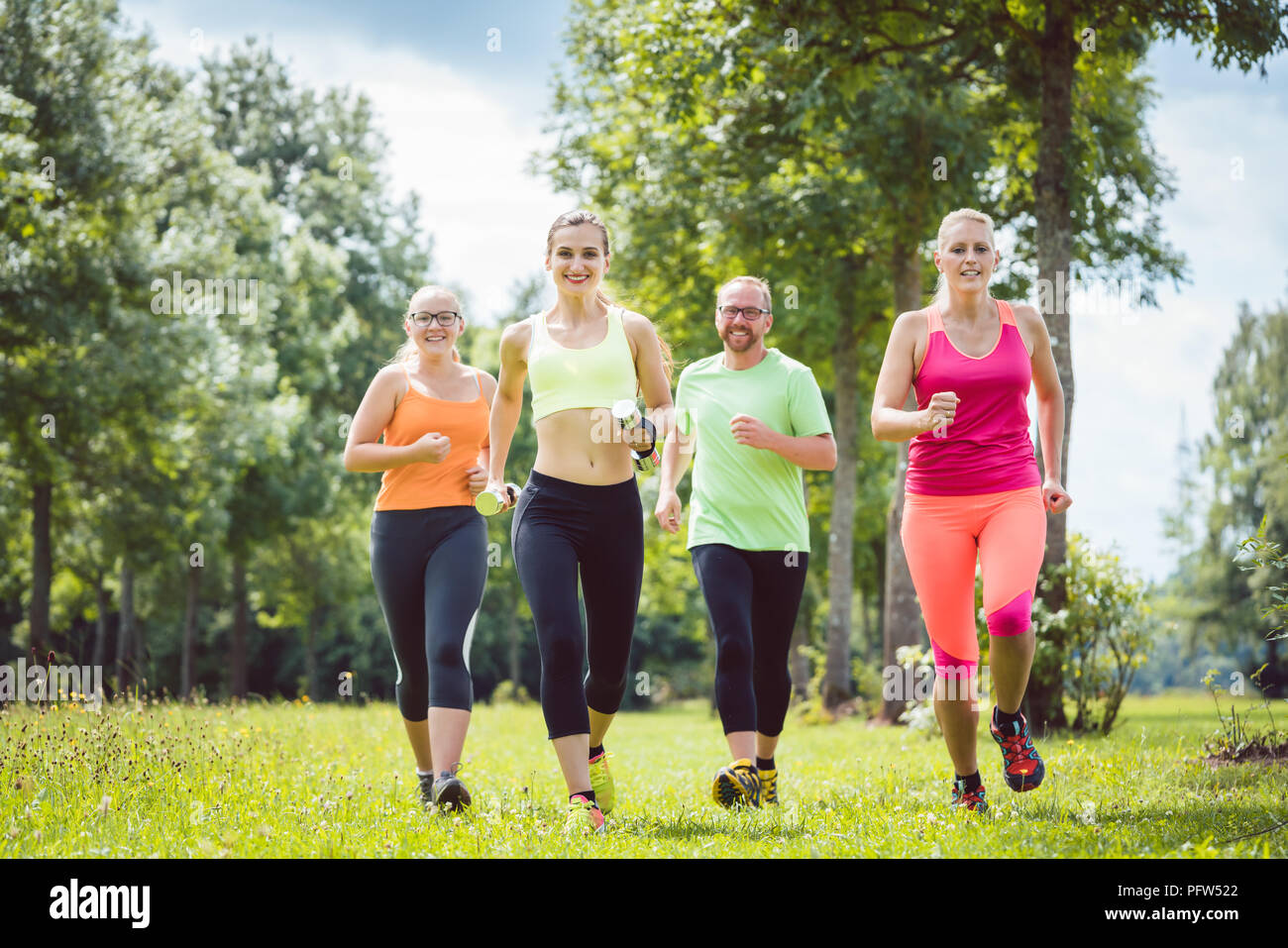 Family workout hi-res stock photography and images - Alamy