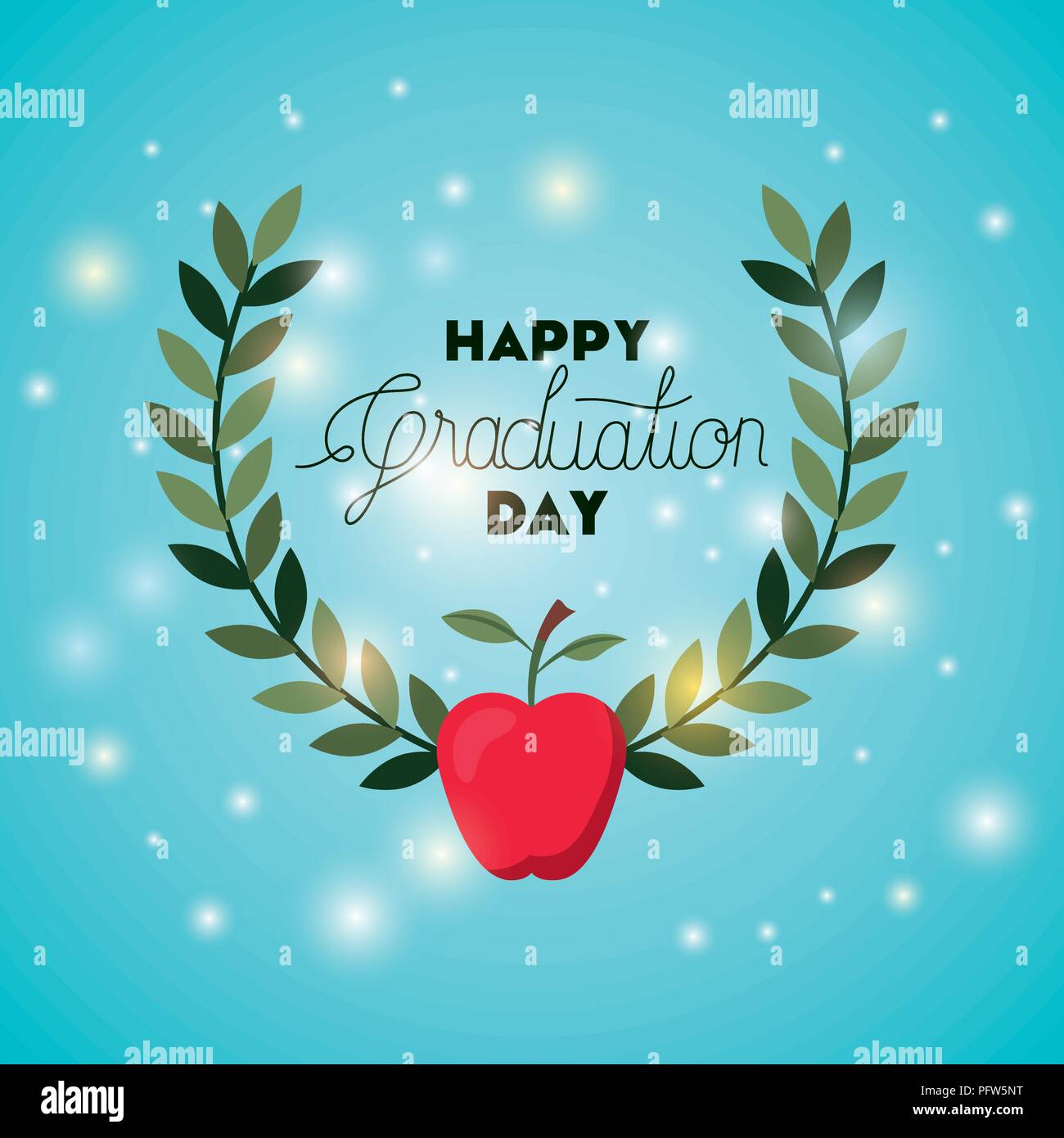 graduation card with apple Stock Vector Image & Art - Alamy