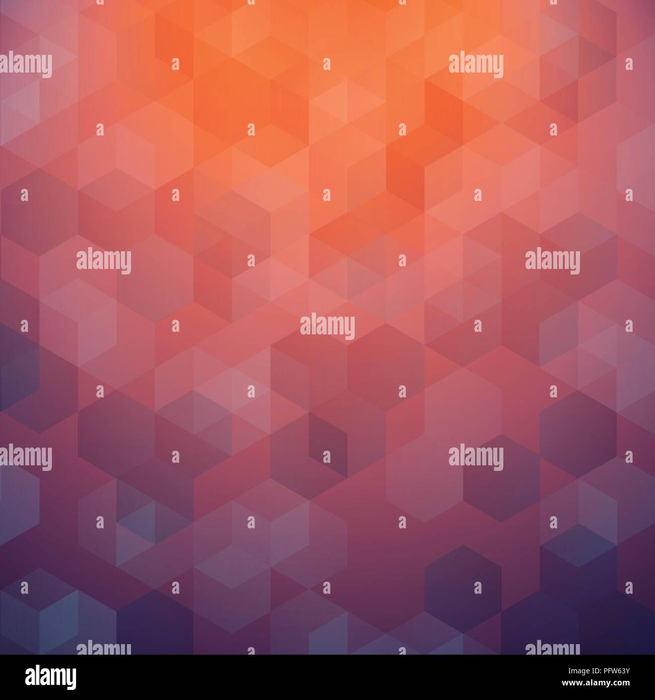 Abstract of colorful sunset background with geometric pattern steps ...