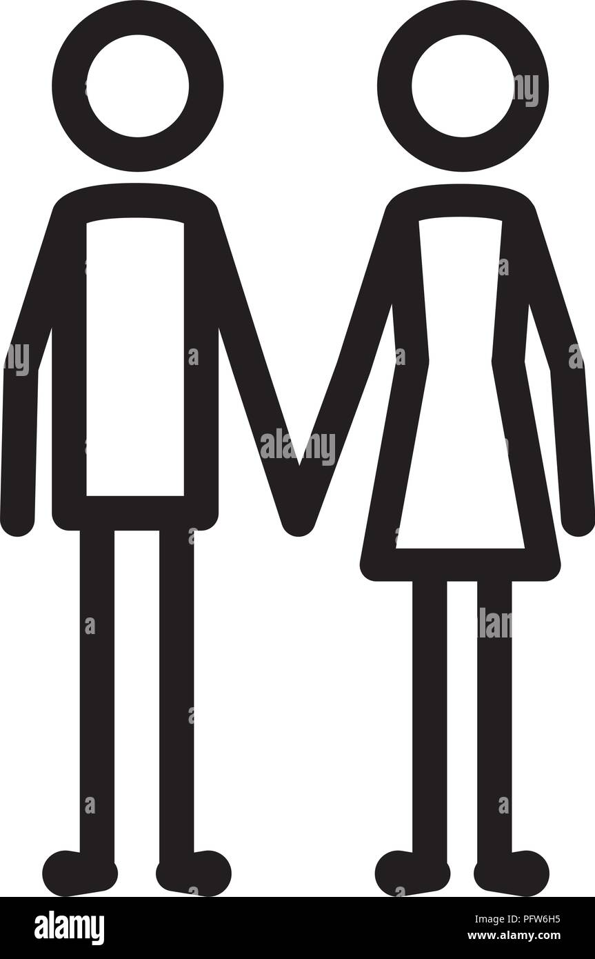 couple human figures icon Stock Vector Image & Art - Alamy