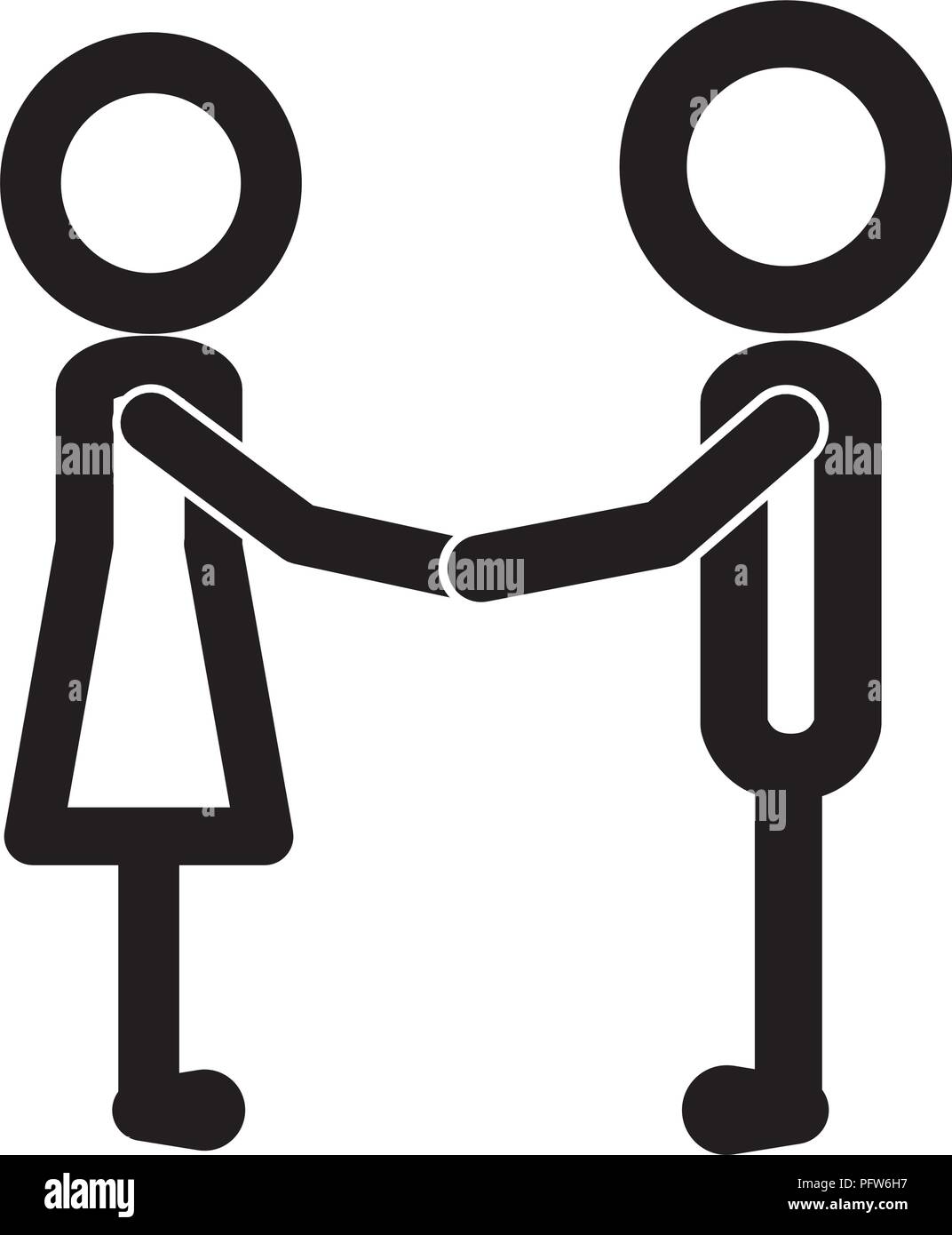 couple human figures icon Stock Vector Image & Art - Alamy