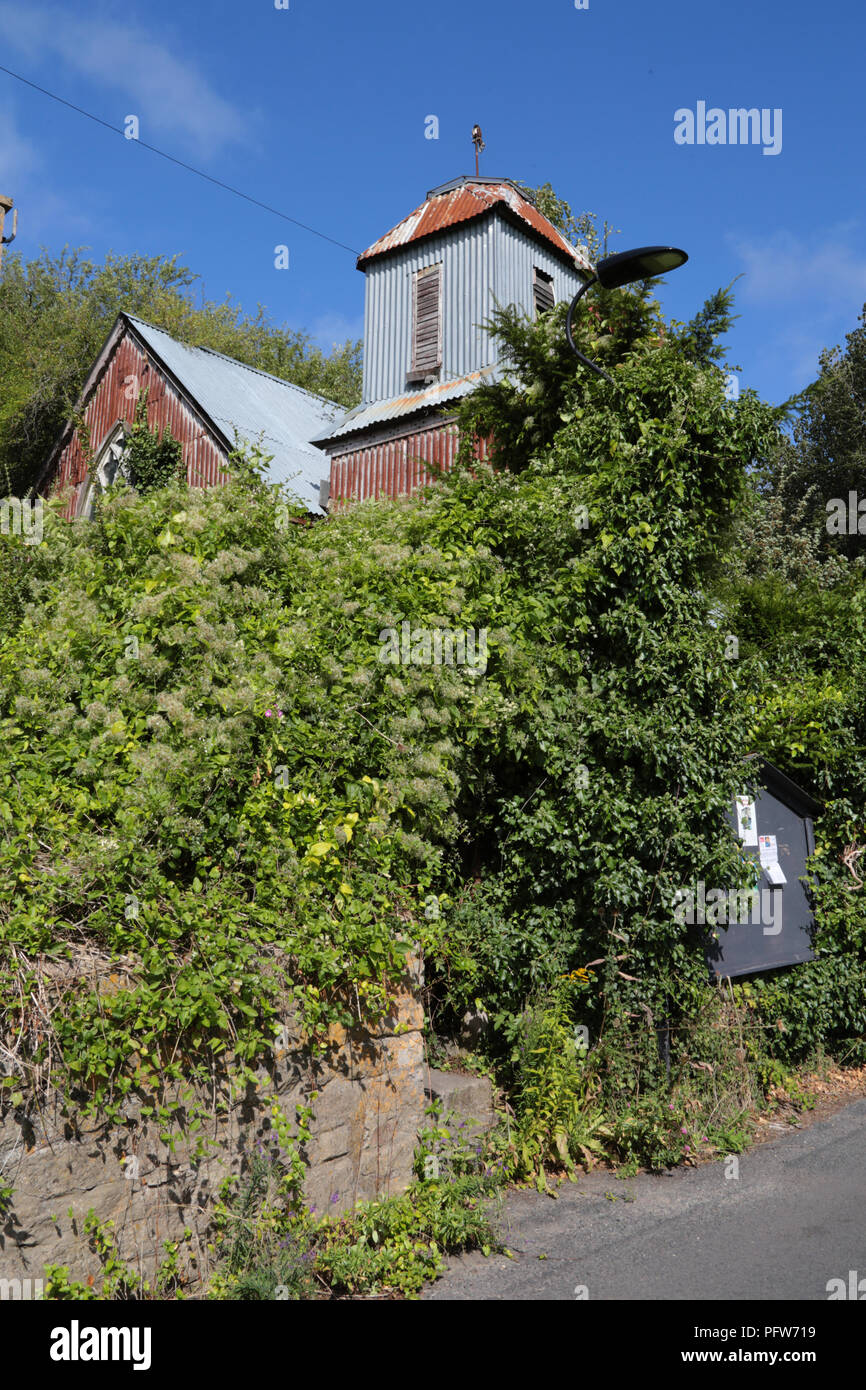 The tin church of Bailbrook Mission, Bailbrook Lane, Bath, England UK ...