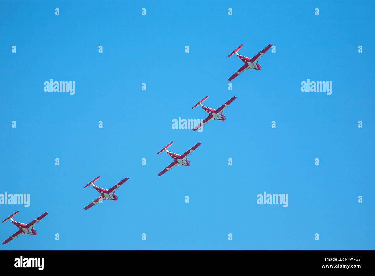 Snowbirds fly during the Canadian International Air Show in Toronto ...