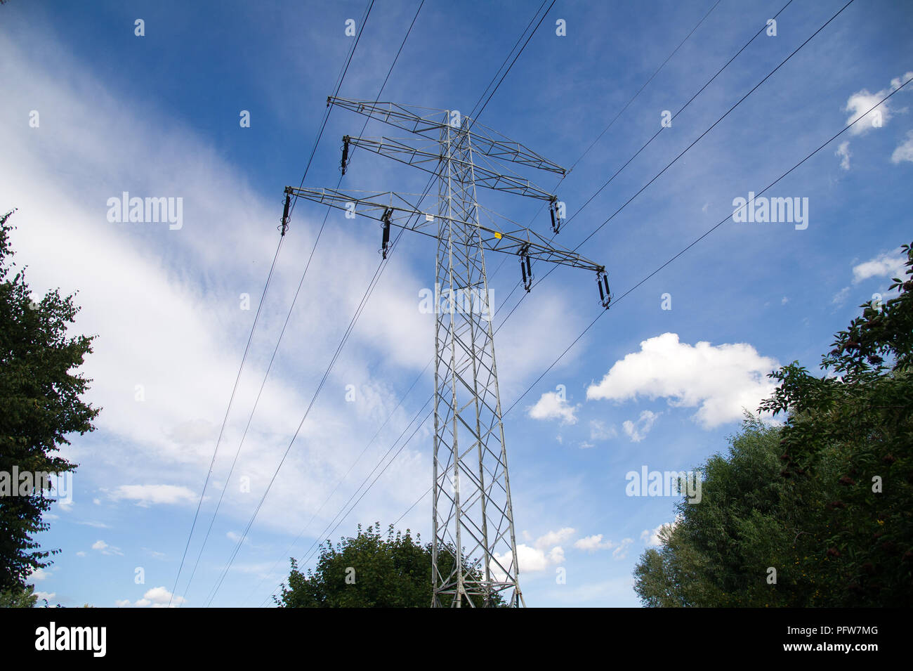 High voltage power lines in Gdansk, Poland August 12th 2018 © Wojciech ...