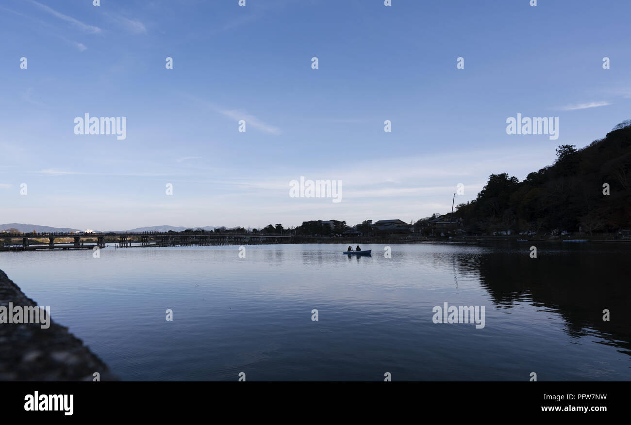Overview of the lake with sky Stock Photo - Alamy