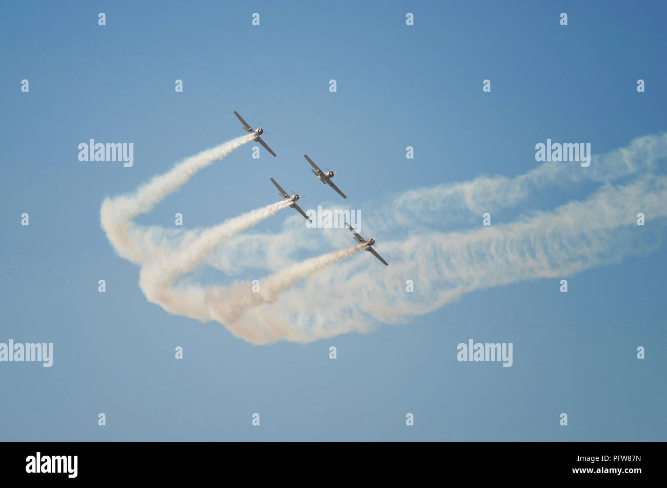 Four flights formation Stock Photo - Alamy