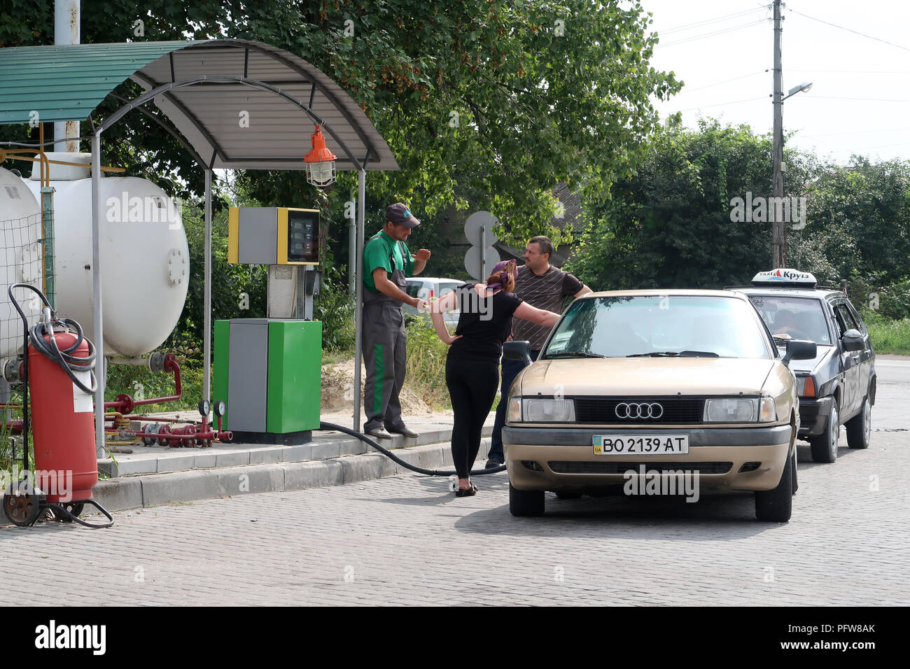 Ukrainian gas station hi-res stock photography and images - Alamy