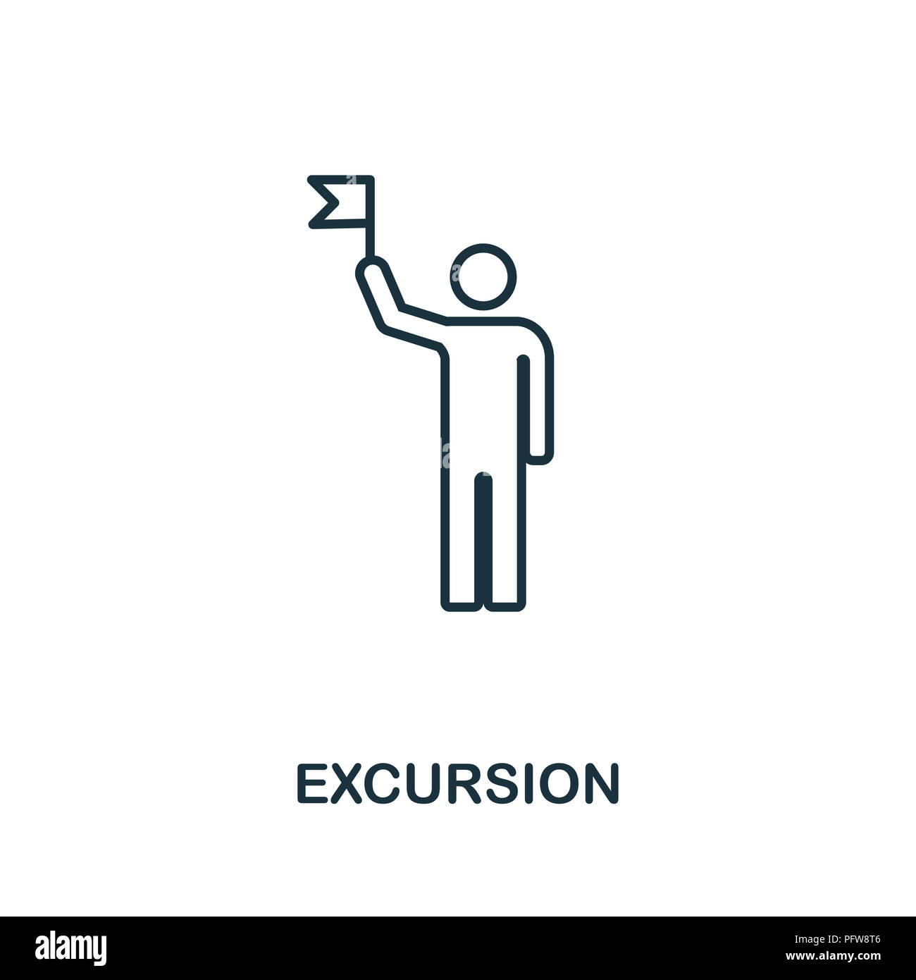 Excursion creative icon. Simple element illustration. Excursion icon ...
