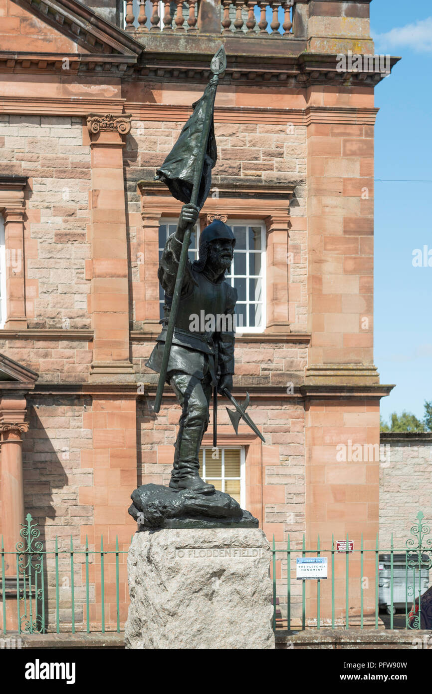 The Fletcher Monument, Battle of Flodden memorial, Selkirk, Scottish ...