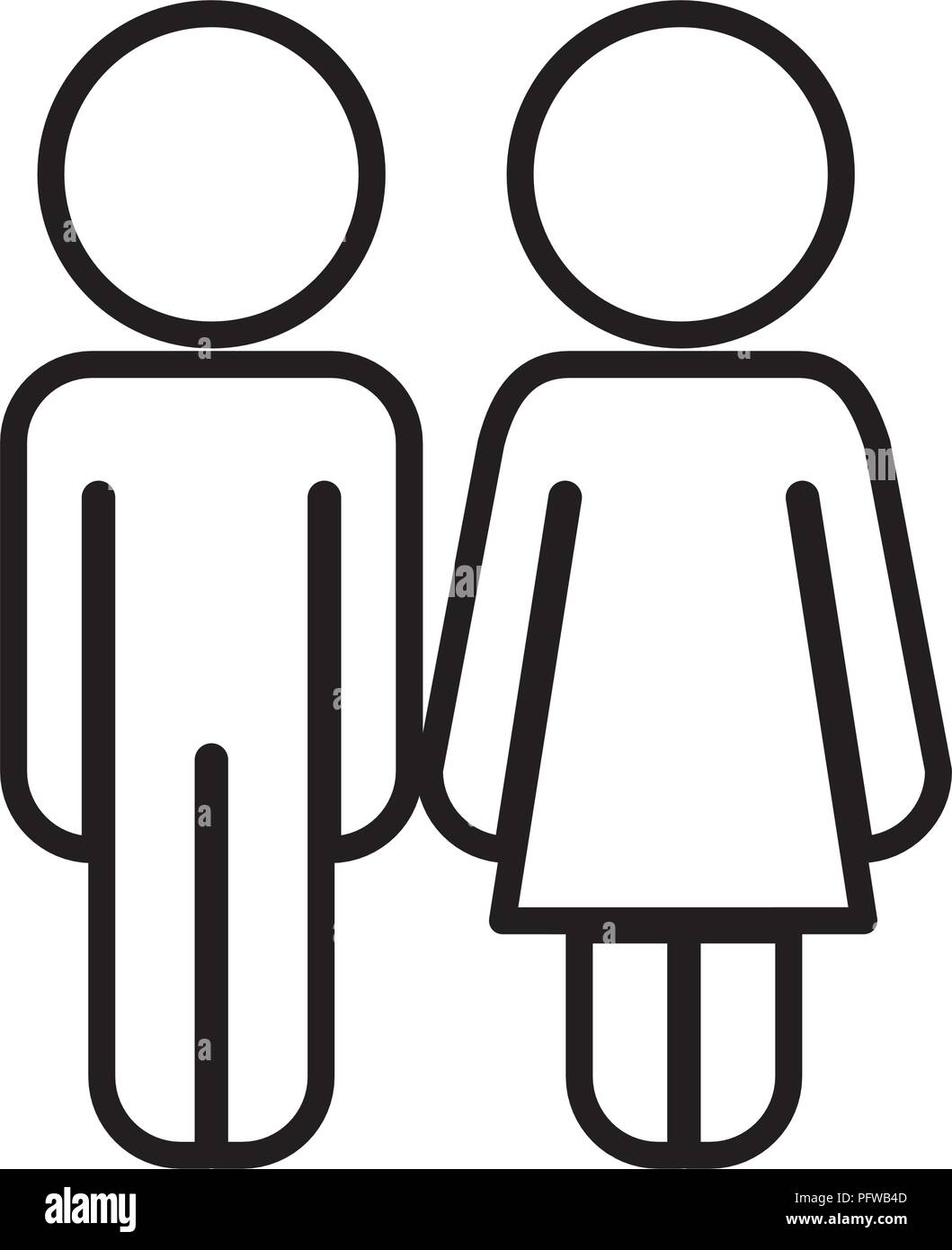 couple human figures icon Stock Vector Image & Art - Alamy