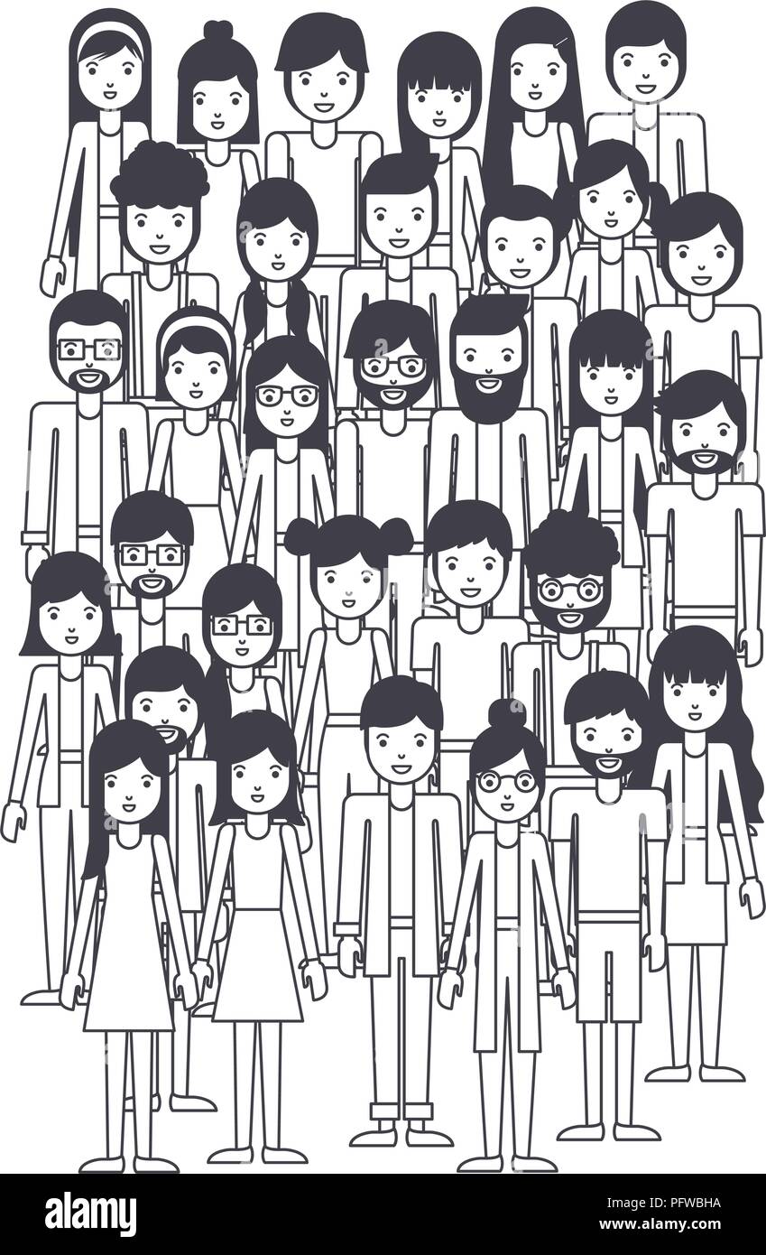 group of people characters Stock Vector Image & Art - Alamy