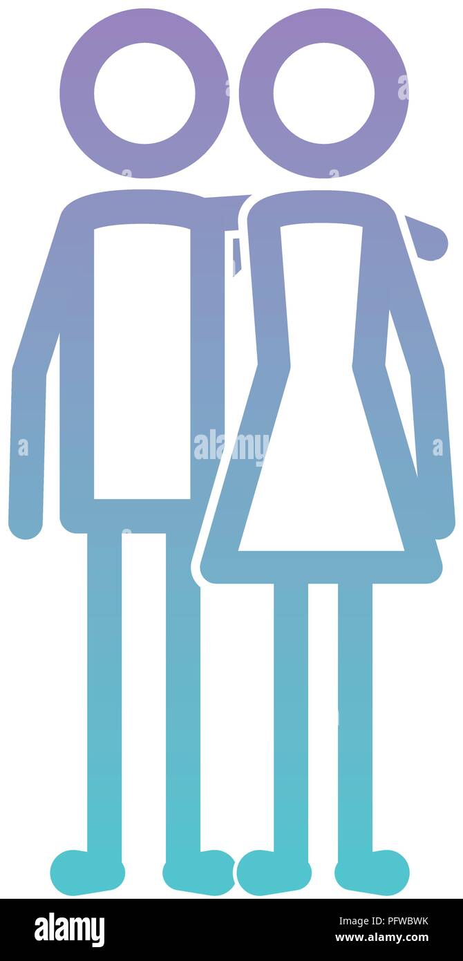 couple human figures icon Stock Vector Image & Art - Alamy