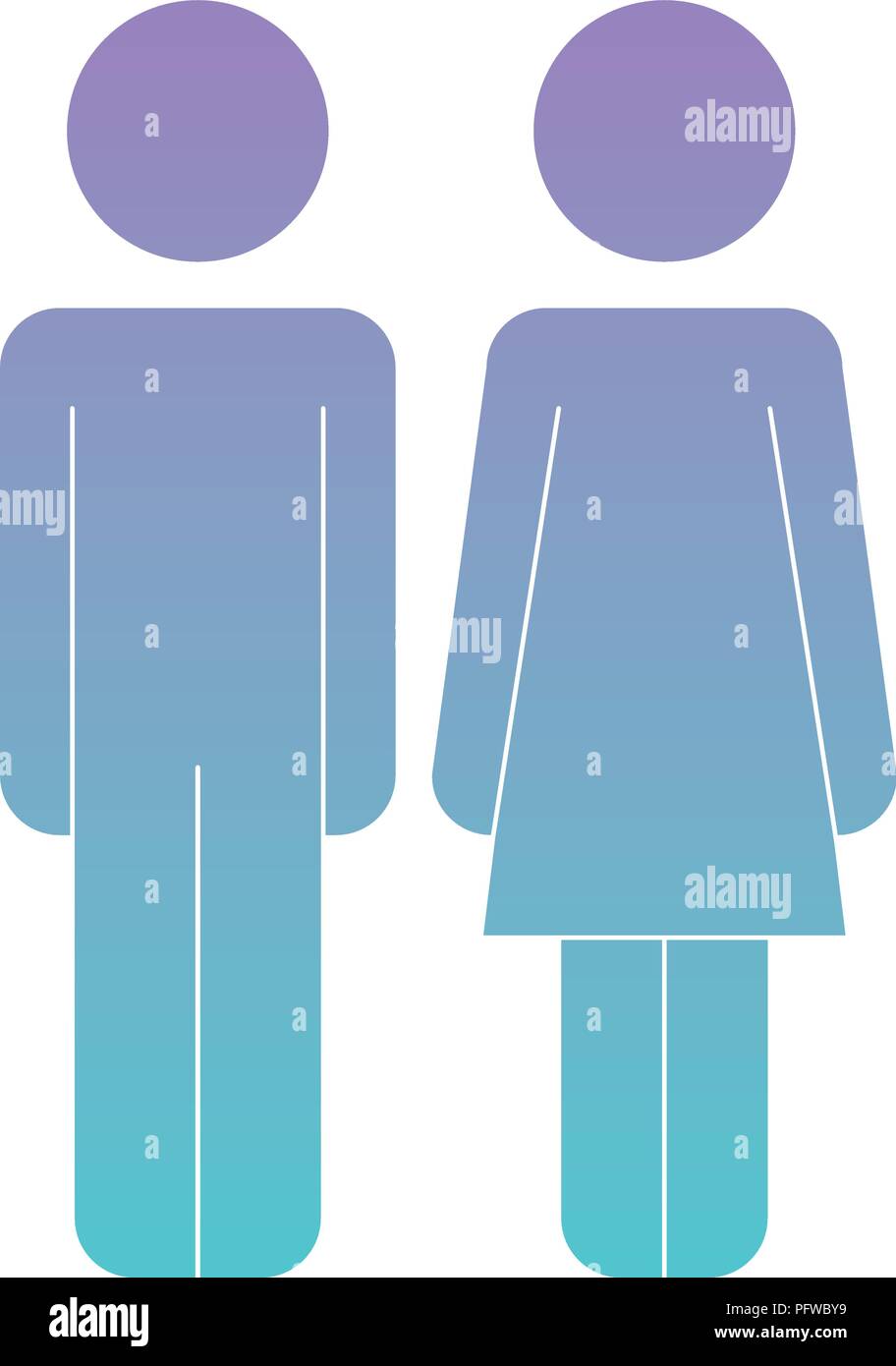 couple human figures icon Stock Vector Image & Art - Alamy
