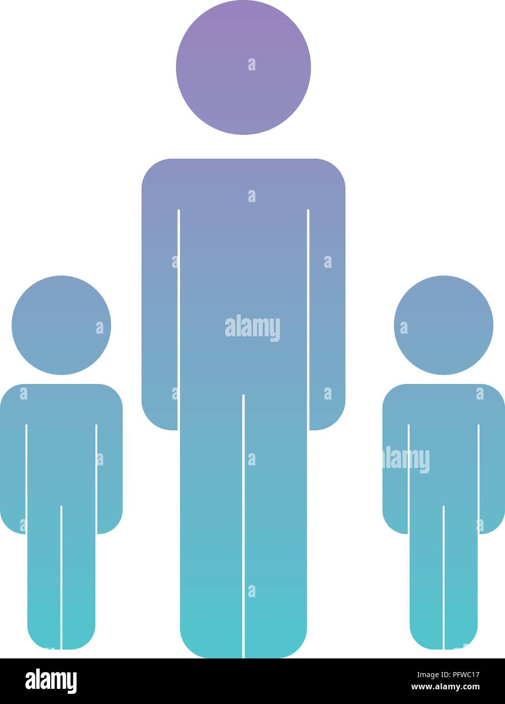 father with sons figures silhouettes Stock Vector Image & Art - Alamy