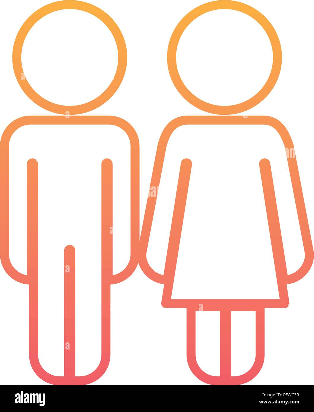 couple human figures icon Stock Vector Image & Art - Alamy