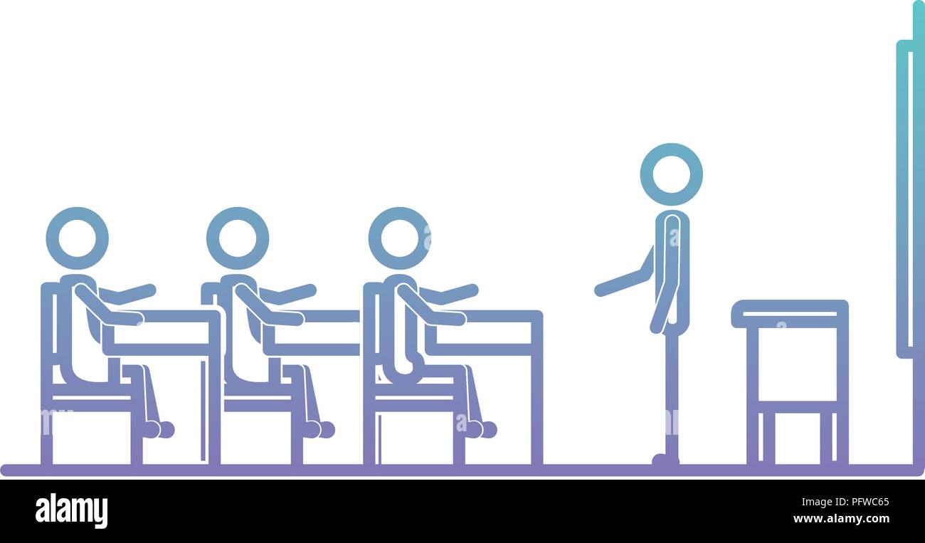 classroom scene with students and teacher Stock Vector Image & Art - Alamy