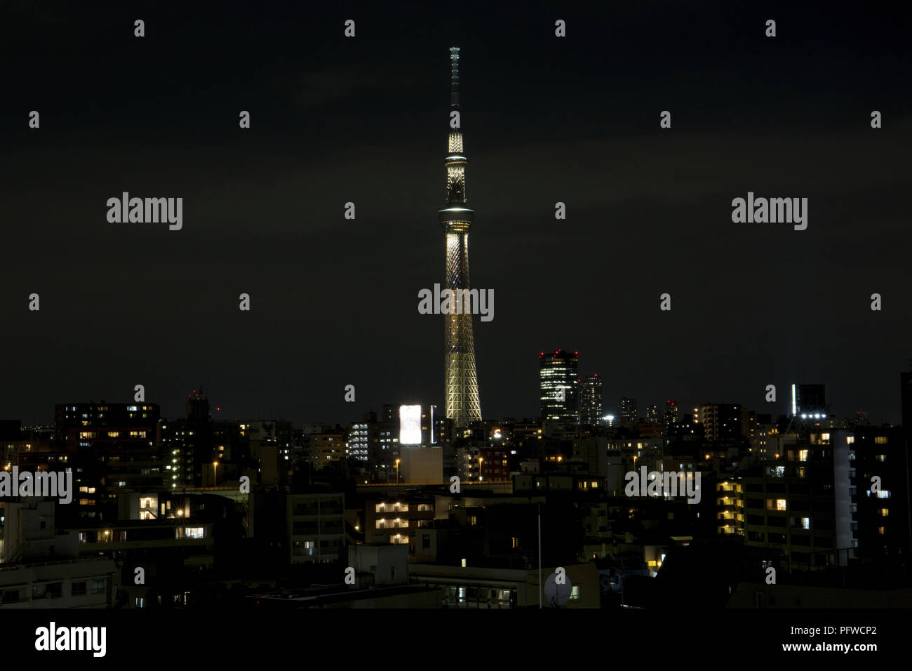 Tokyo SkyTree at the night Stock Photo - Alamy