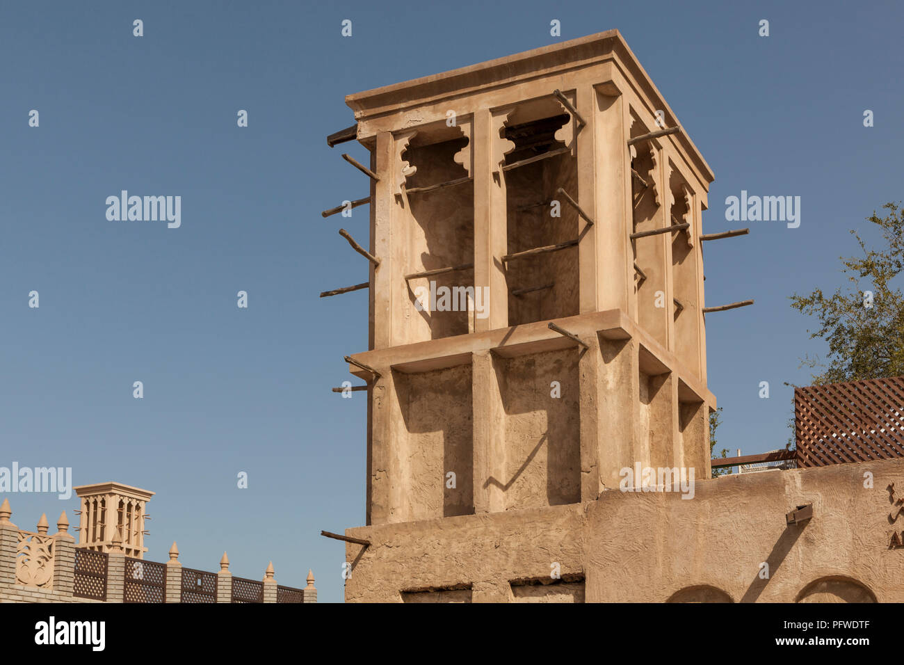 Windtower in Dubai Stock Photo - Alamy