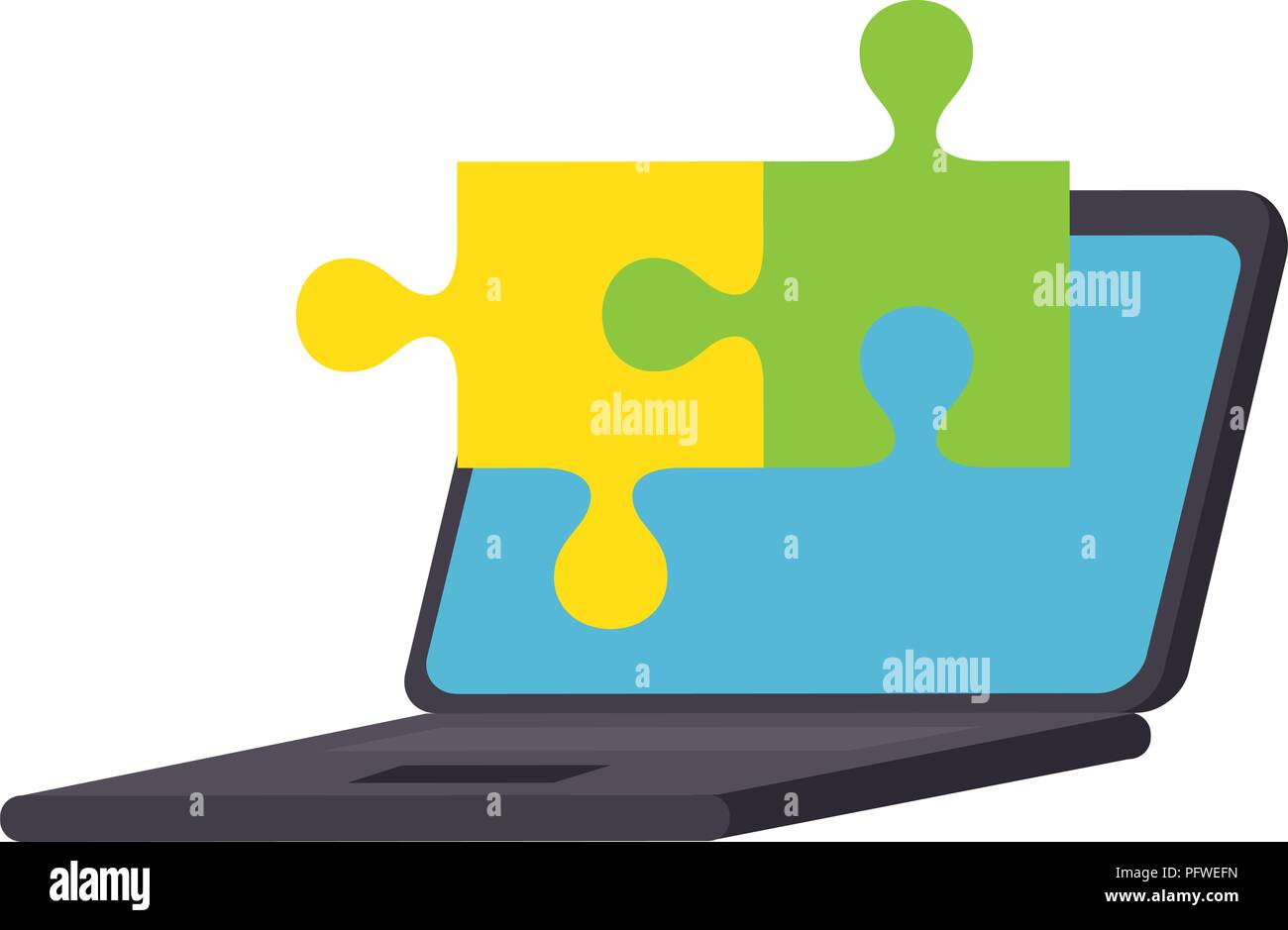 Desktop puzzle game pieces hi-res stock photography and images - Alamy