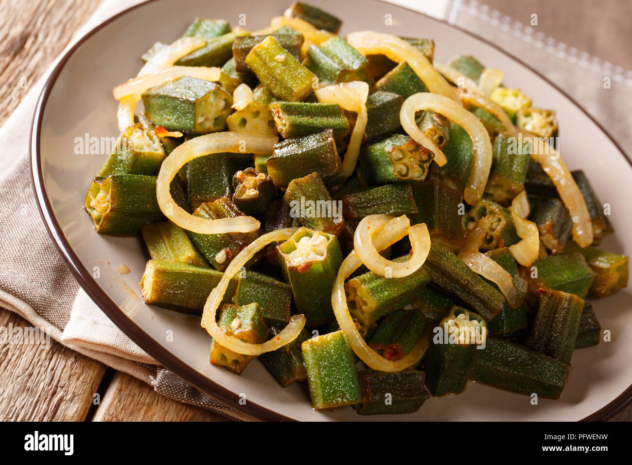 Spicy okra vegetables hi-res stock photography and images - Alamy