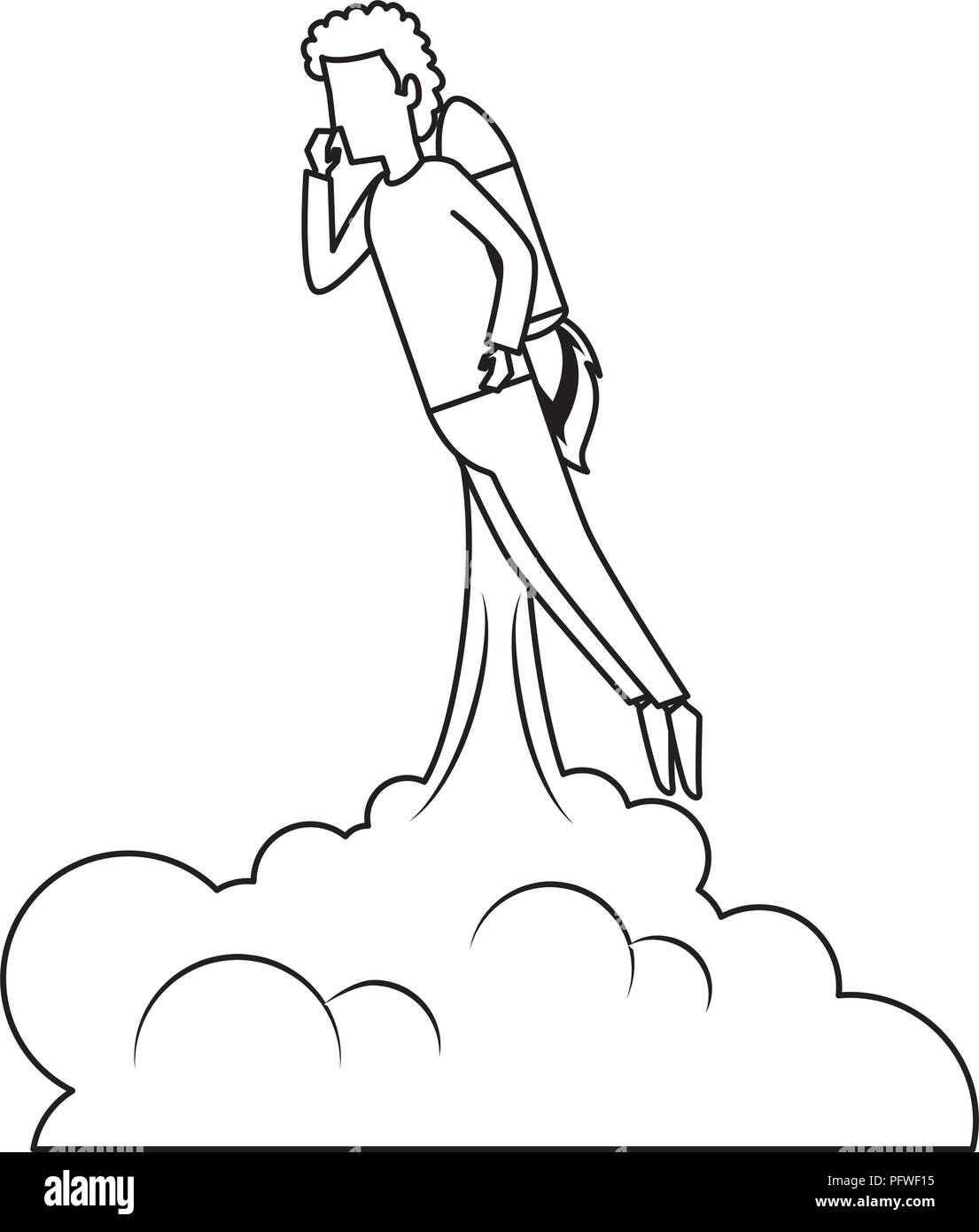 Rocketman Black and White Stock Photos & Images - Alamy