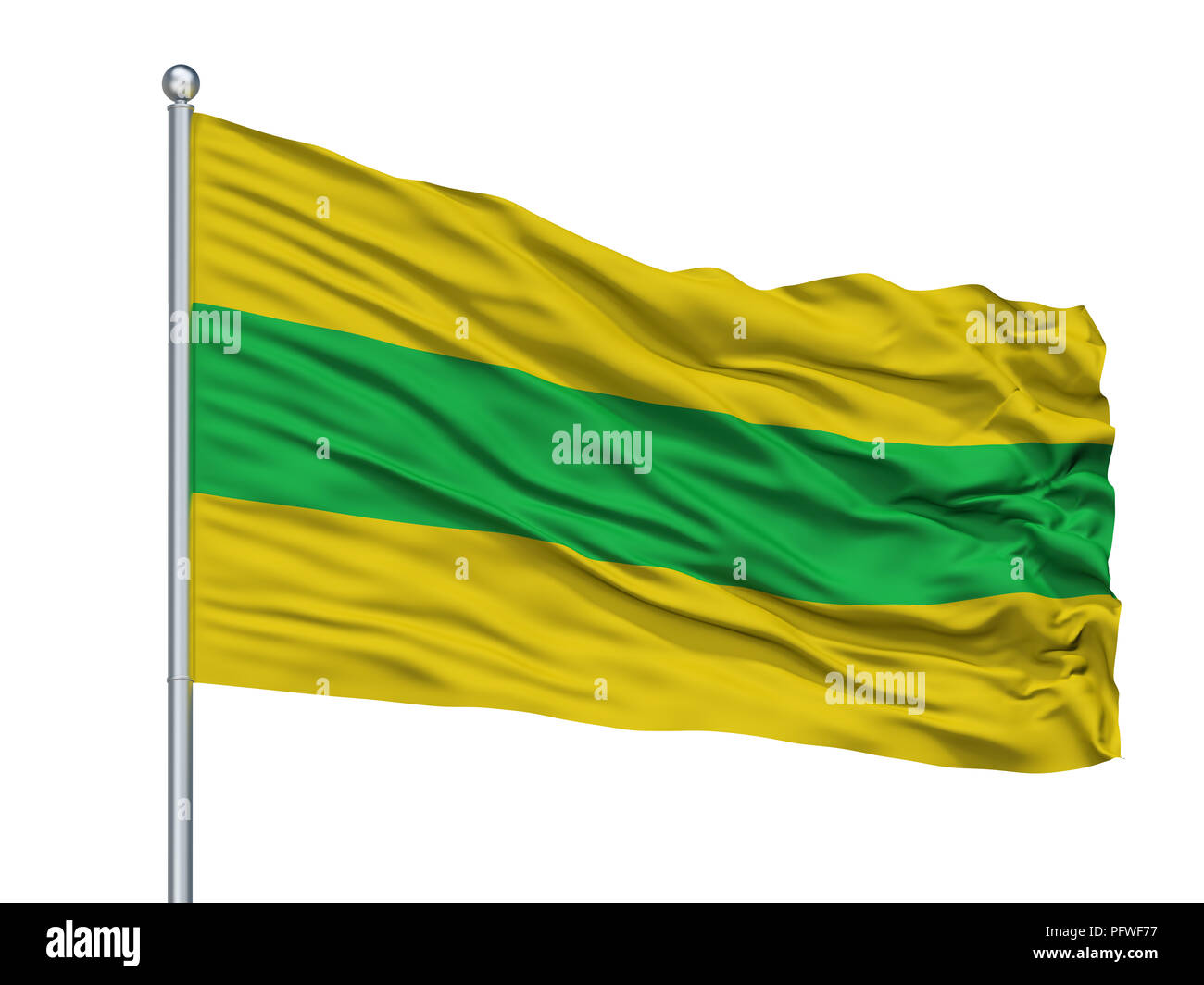 La Virginia City Flag On Flagpole, Colombia, Risaralda Department ...