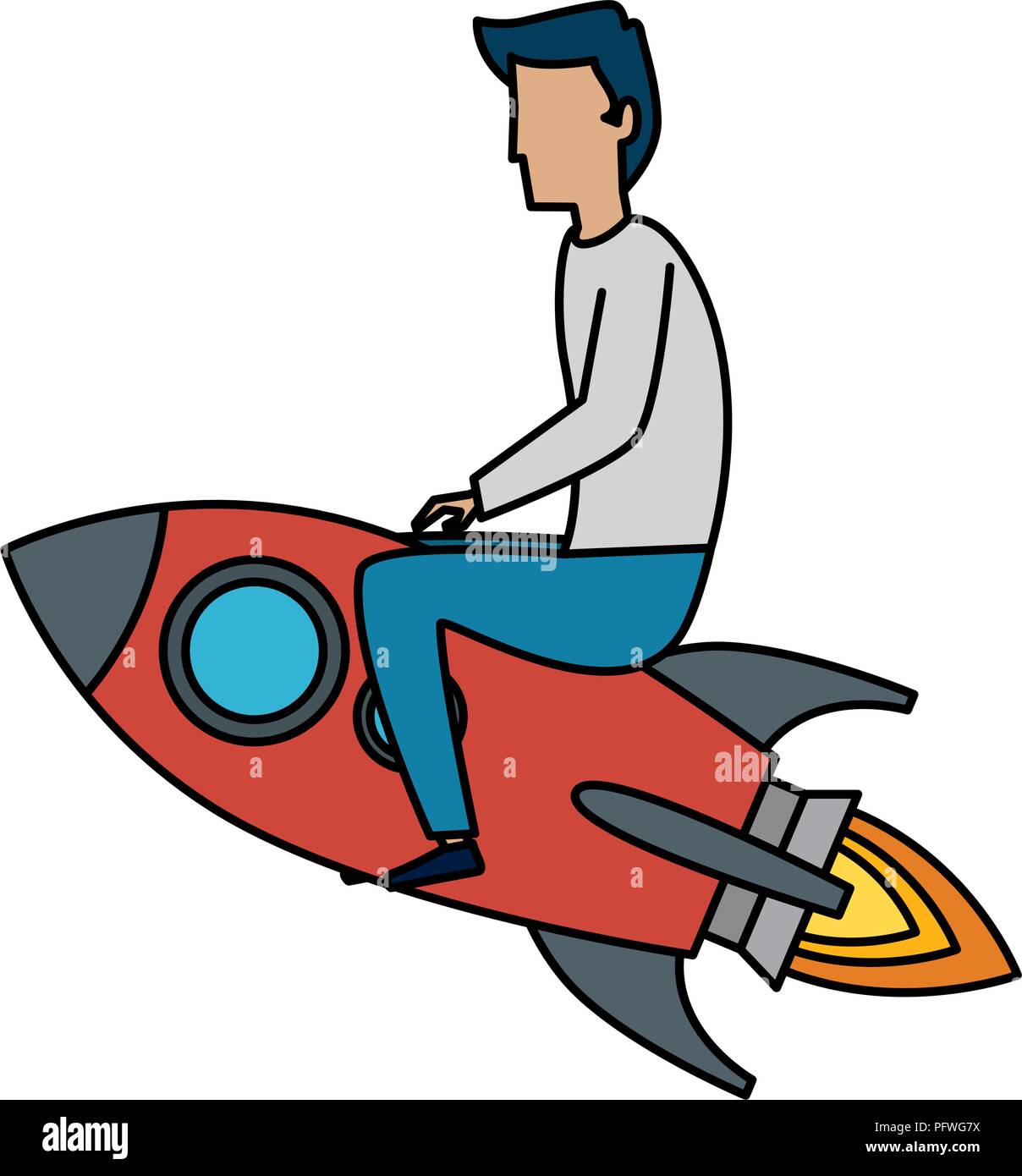 Rocketman Stock Vector Images - Alamy