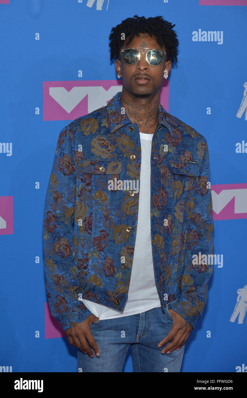21 Savage attends the 2018 MTV Video Music Awards at Radio City Music ...