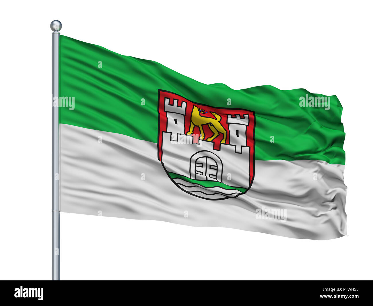 3d flag of the wolfsburg hi-res stock photography and images - Alamy
