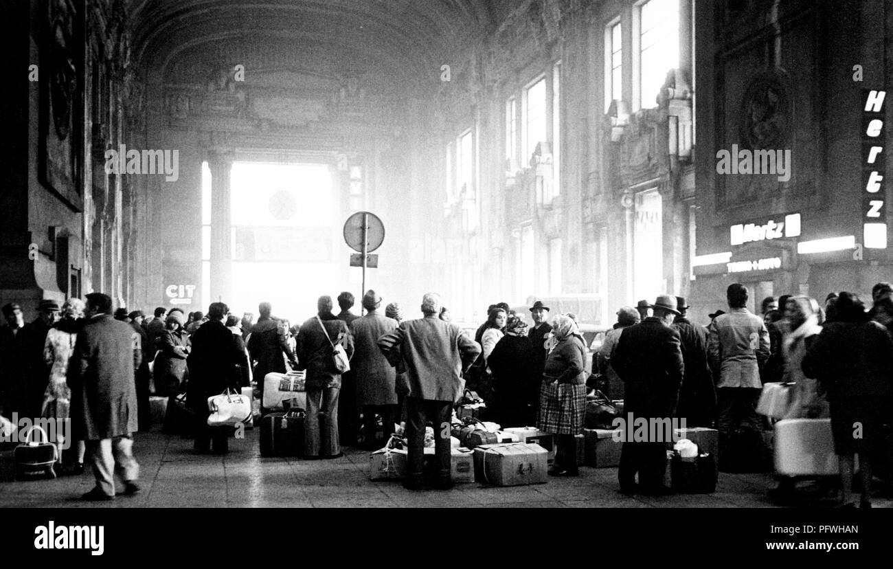 Italy, Milan, central station, 70s Stock Photo - Alamy