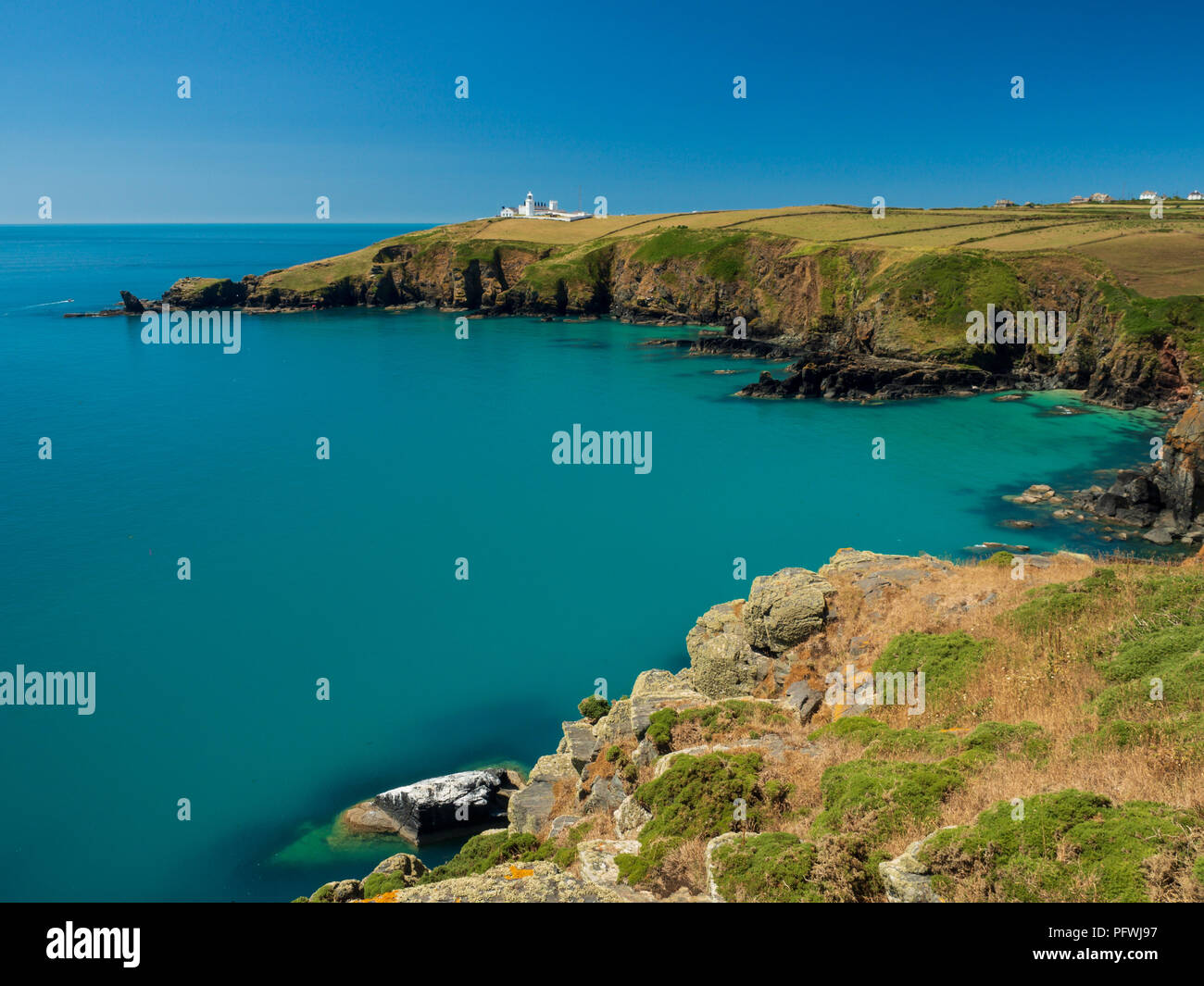 Views of the Lizard Peninsula Cornwall looking West towards the Lizard ...