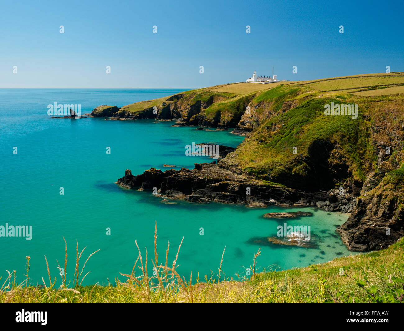 Views of the Lizard Peninsula Cornwall looking West towards the Lizard ...