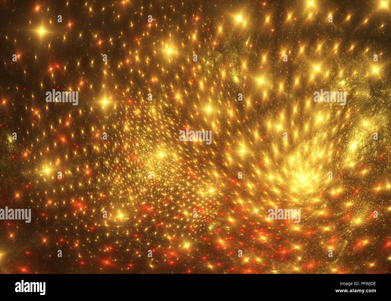 abstract fractal gold background, texture. Pattern, flyer, banner ...