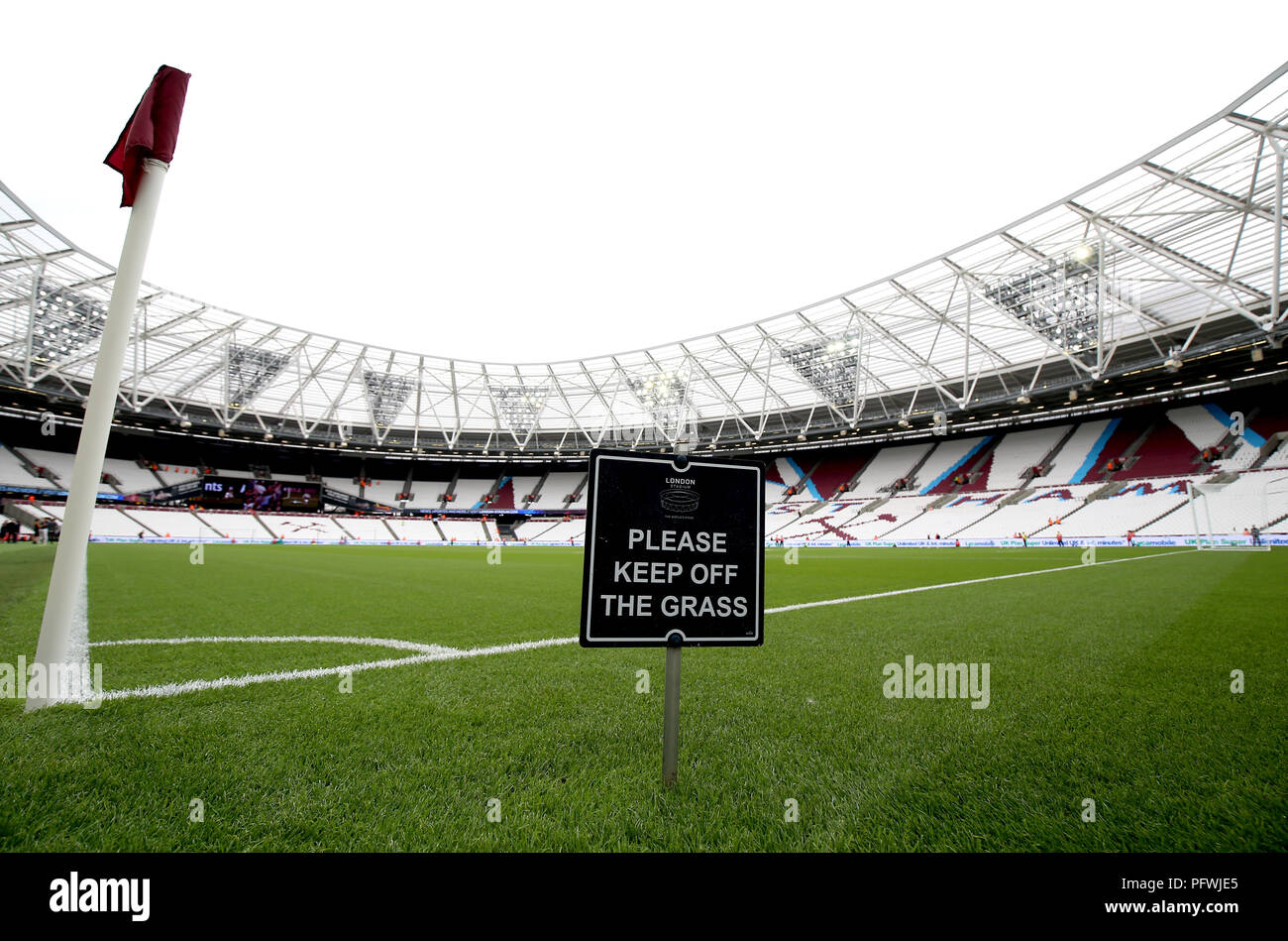 A general view of the stadium before the Premier League match at London ...